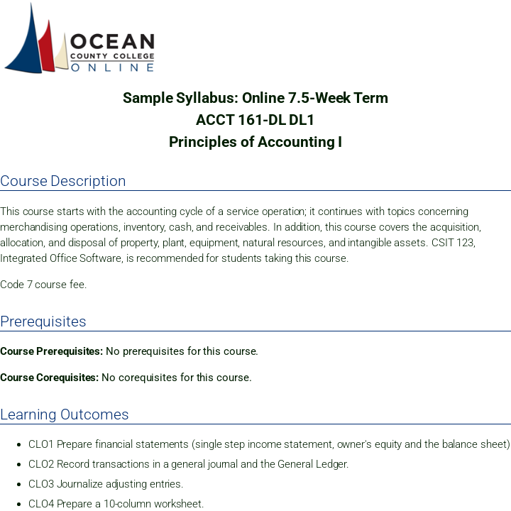 Simple Syllabus