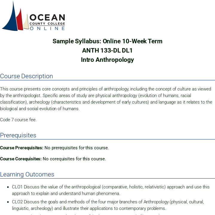 Simple Syllabus