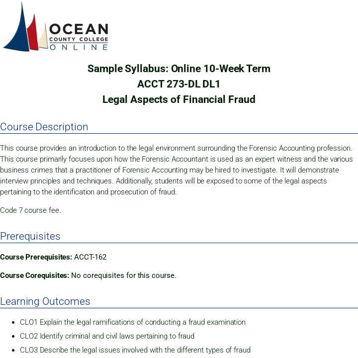 Simple Syllabus