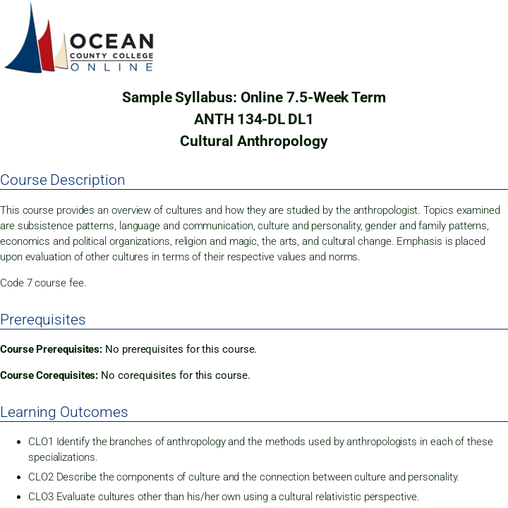 Simple Syllabus