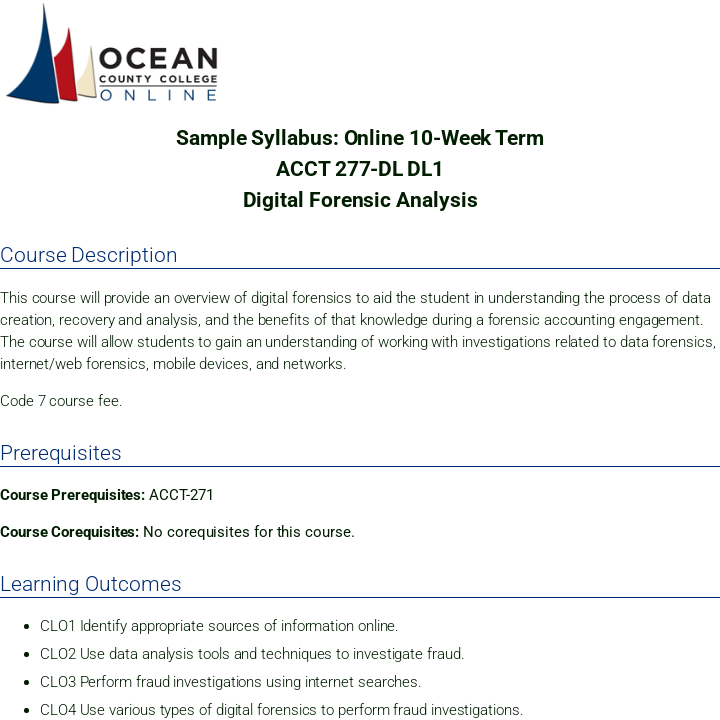 Simple Syllabus