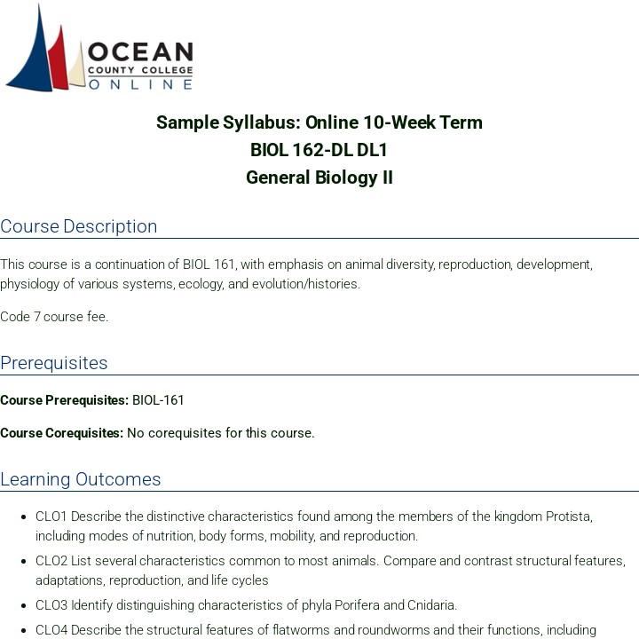 Simple Syllabus