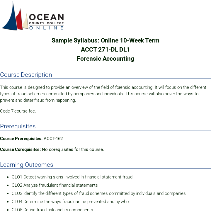 Simple Syllabus